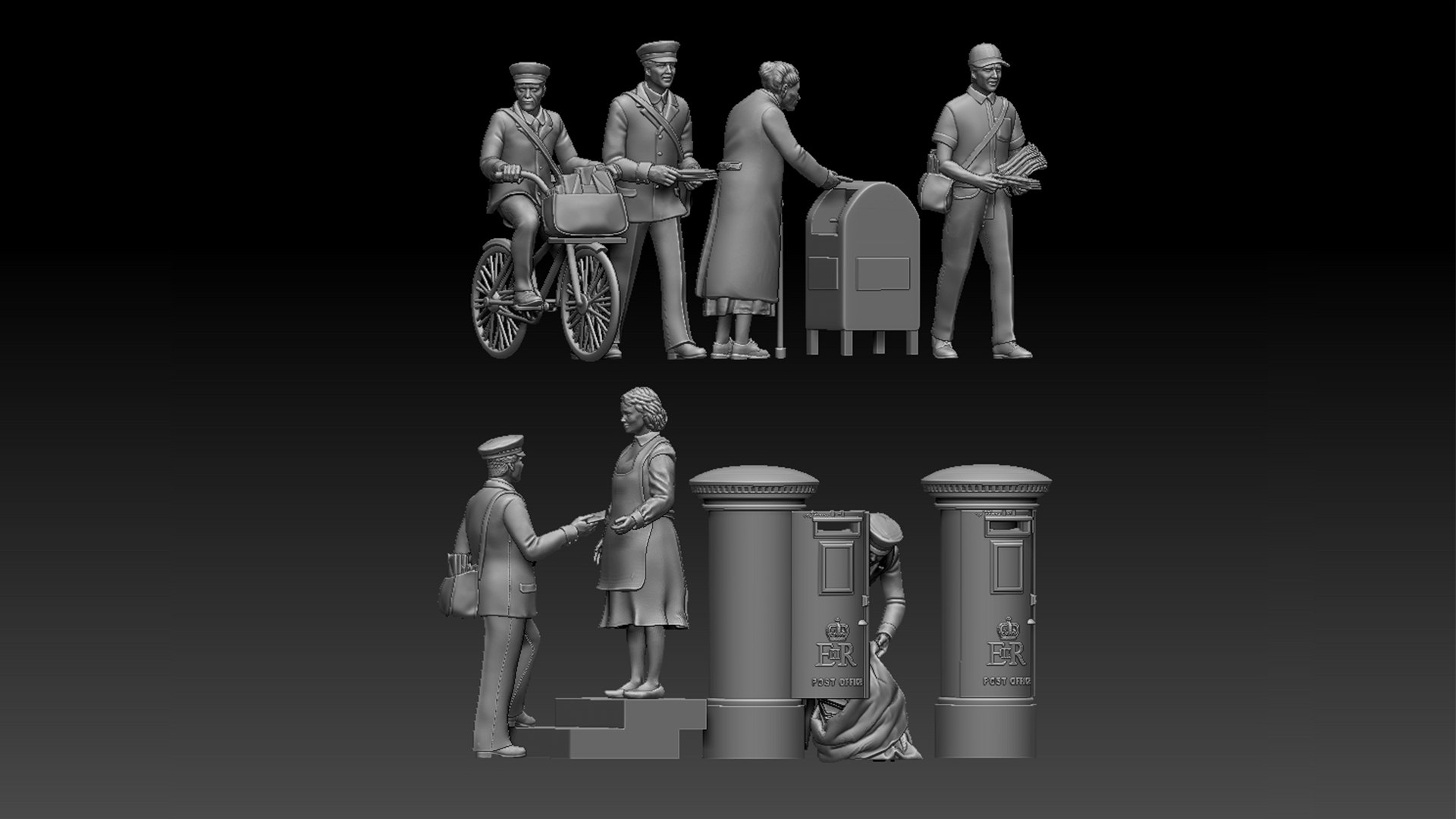 3D POSTMEN Model - TurboSquid 2012905