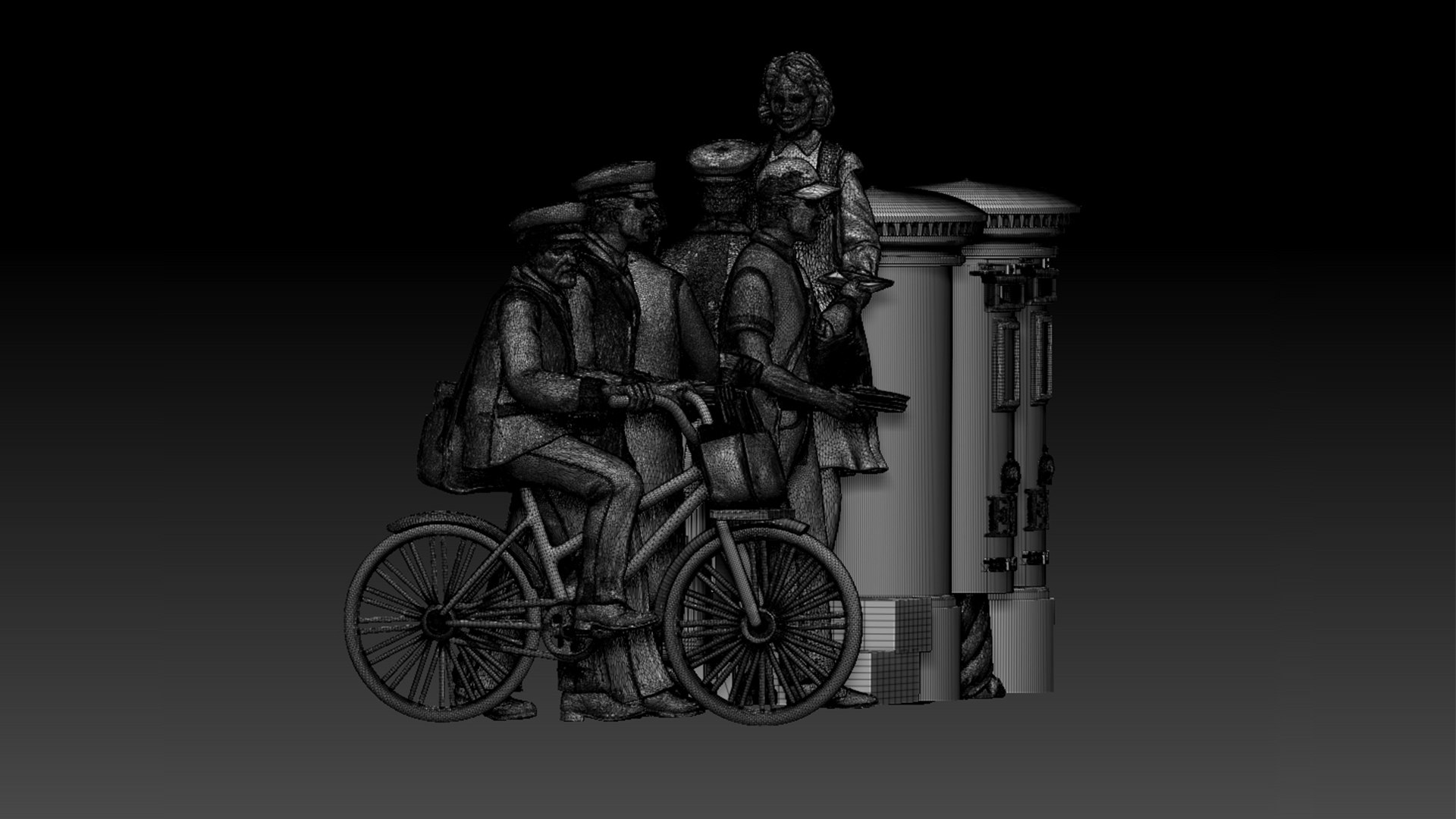 3D POSTMEN Model - TurboSquid 2012905