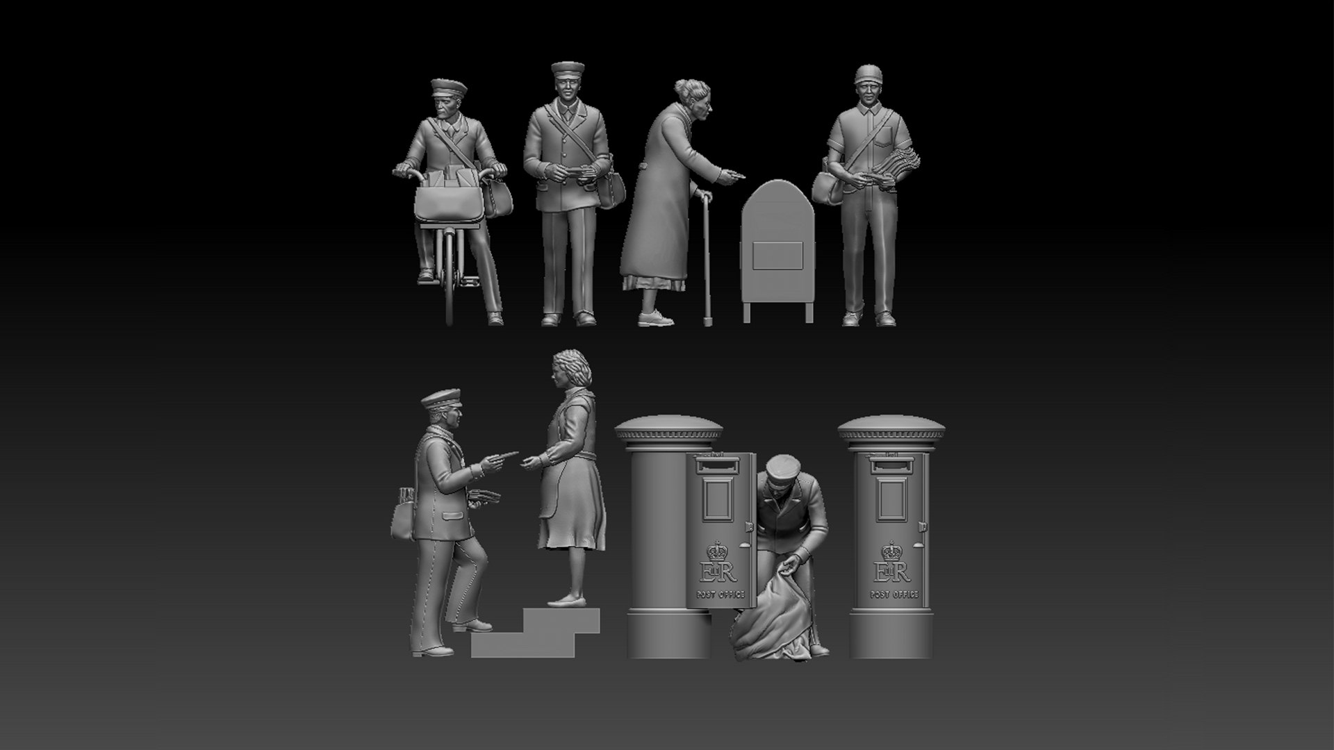 3D POSTMEN Model - TurboSquid 2012905