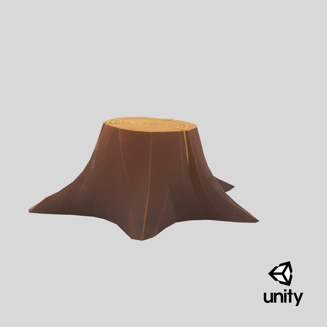 Cartoon Stump 01 3D Model - TurboSquid 1941567