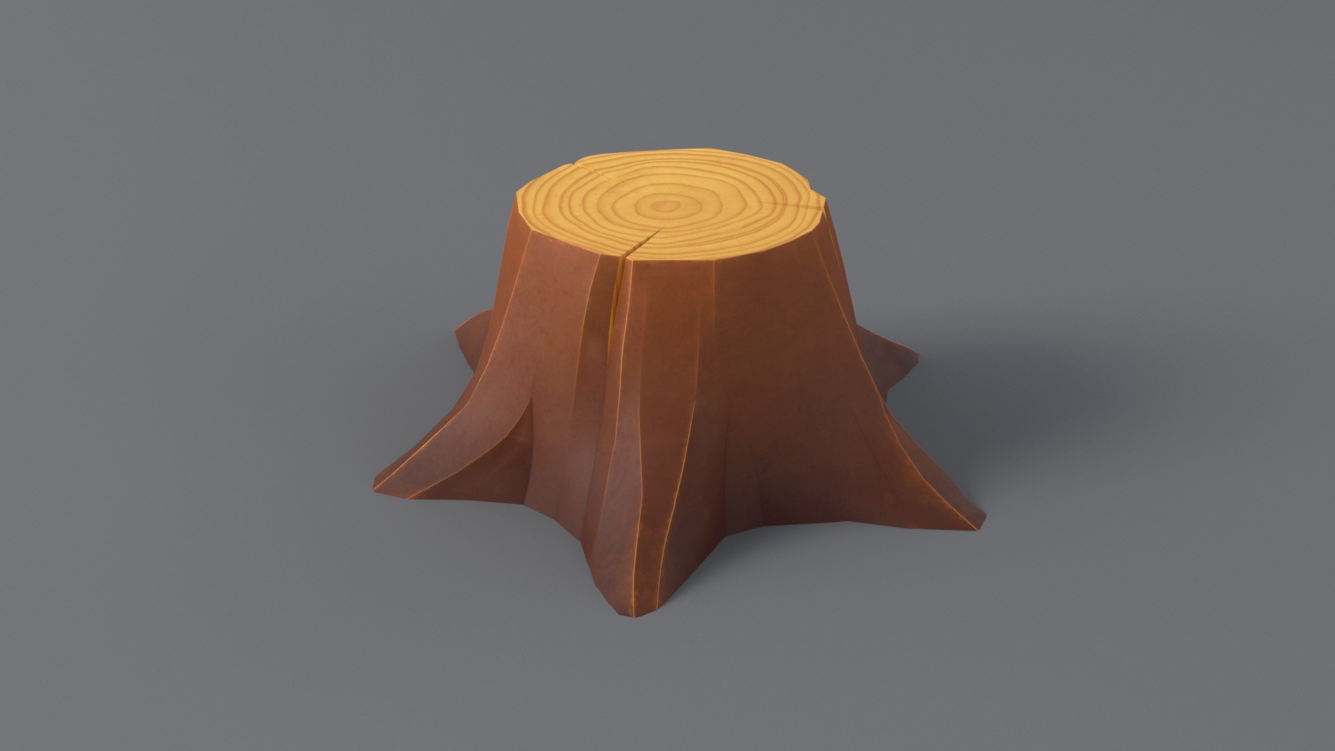 Cartoon Stump 01 3D model - TurboSquid 1941567