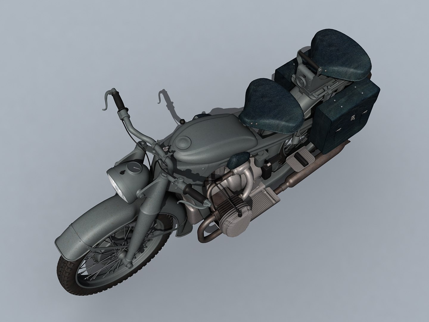 German Wwii Motorcycle 3D Model - TurboSquid 1200963