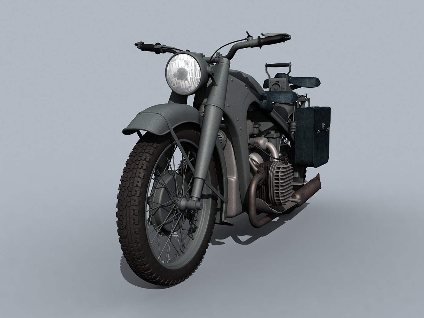 German Wwii Motorcycle 3D Model - TurboSquid 1200963