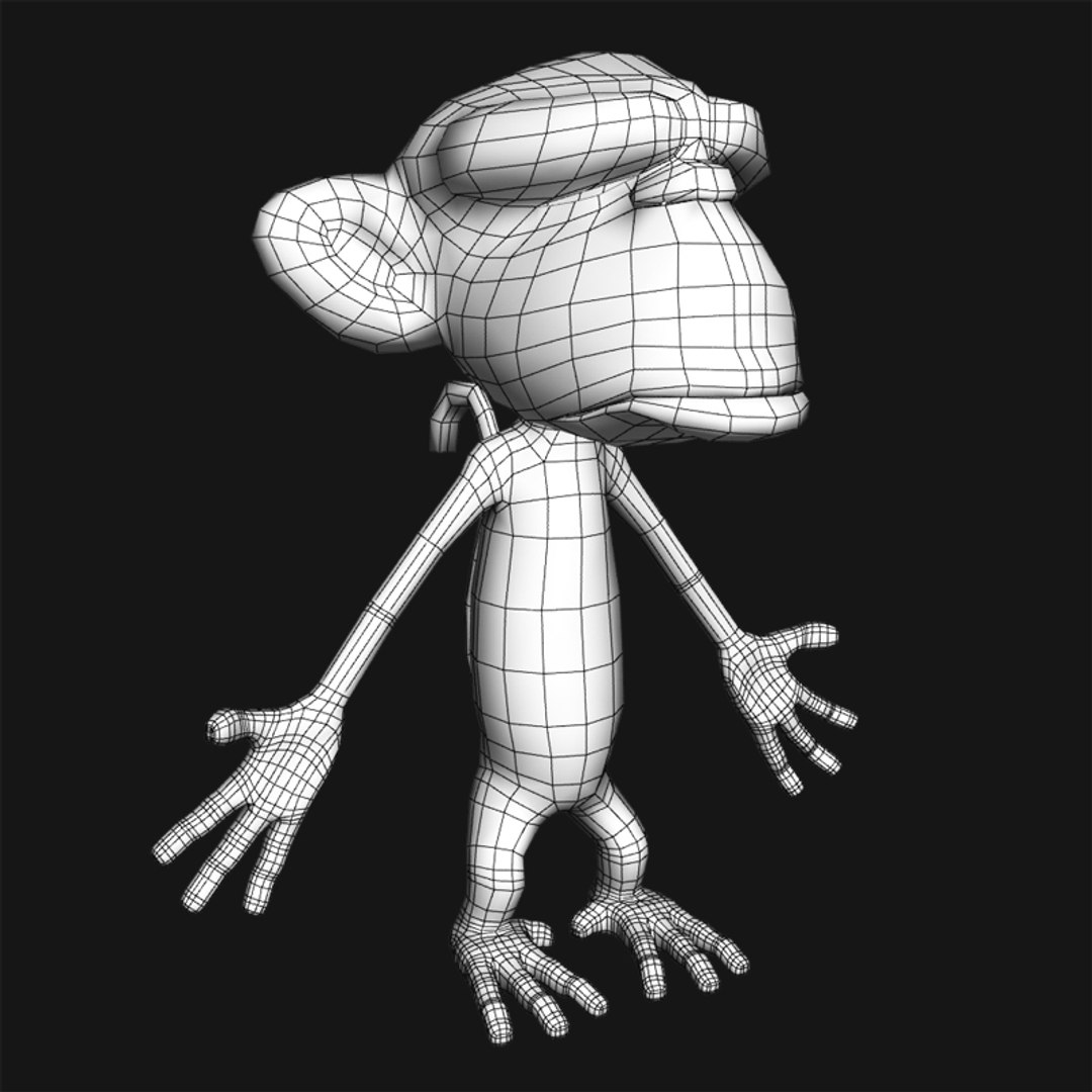 3d Toon Monkey