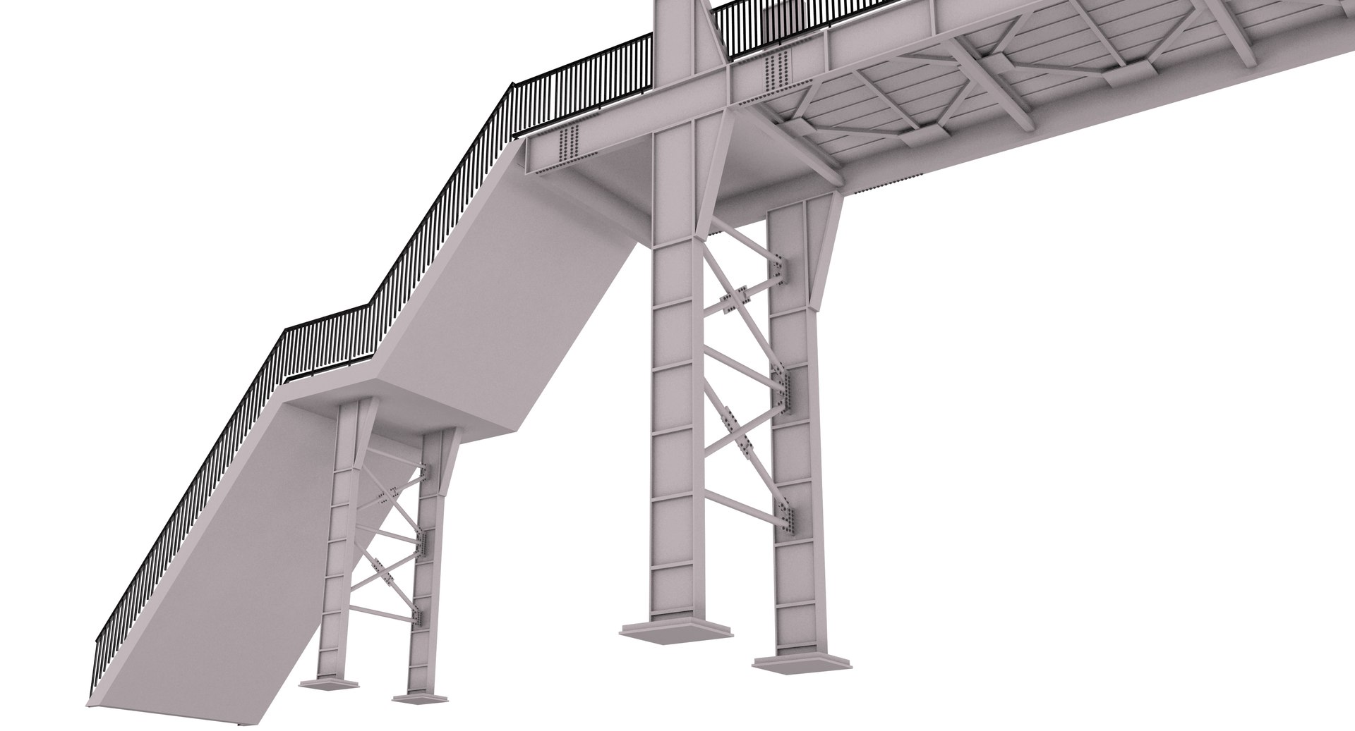 3D Model Predestrian Bridge Collection 2 - TurboSquid 2296328