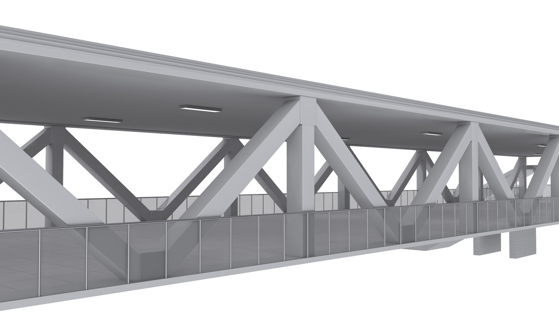 3D Model Predestrian Bridge Collection 2 - TurboSquid 2296328