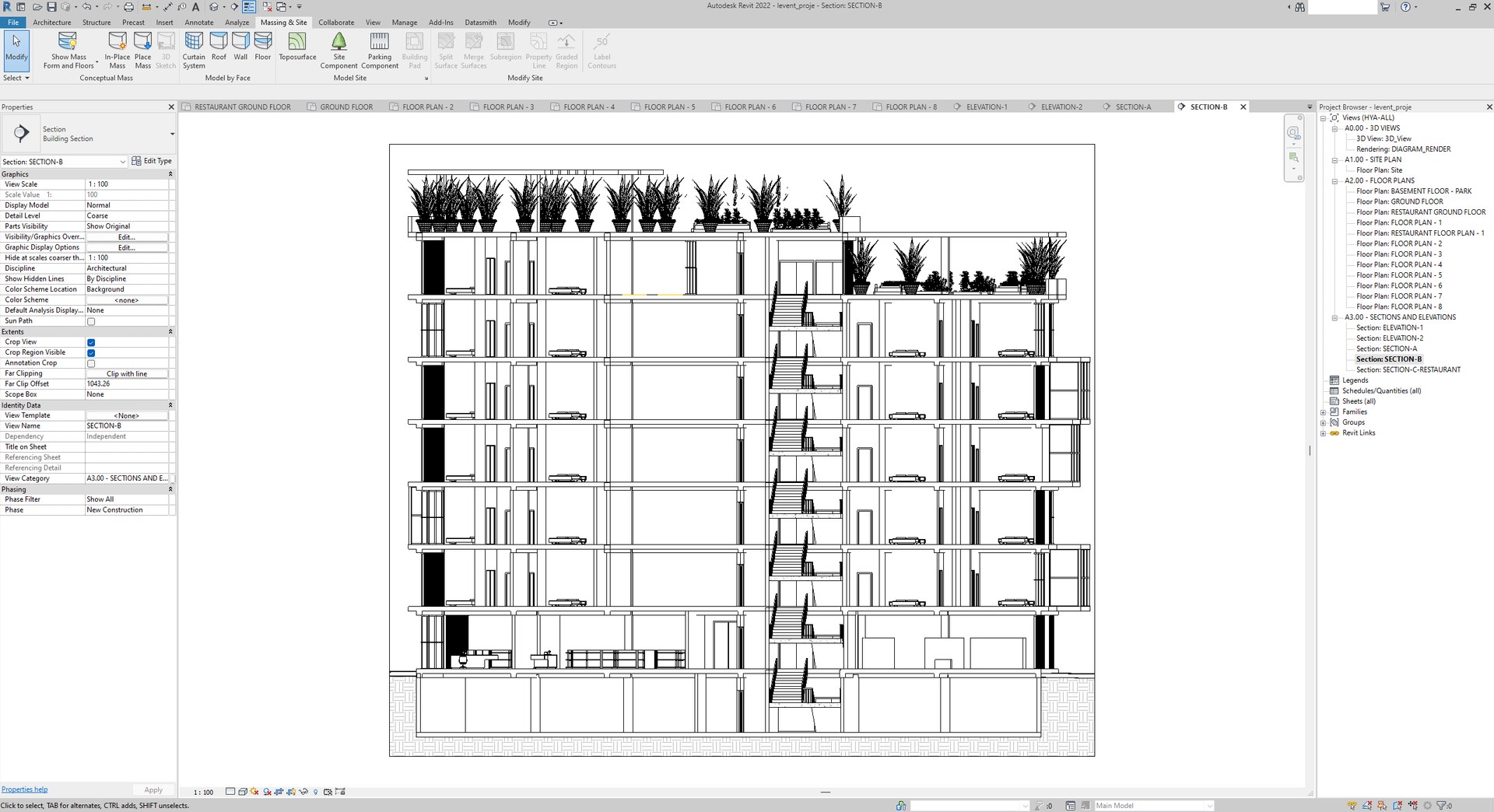 3D Apartment Building Revit Project 3D Model - TurboSquid 2080032