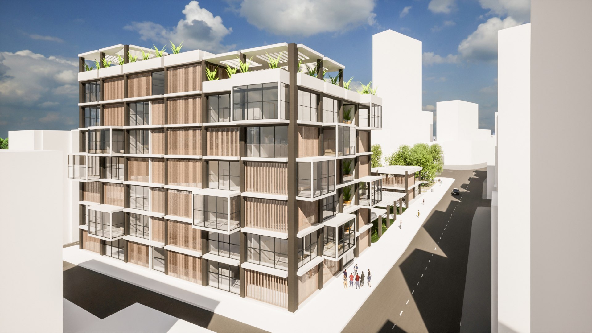 3D Apartment Building Revit Project 3D Model - TurboSquid 2080032