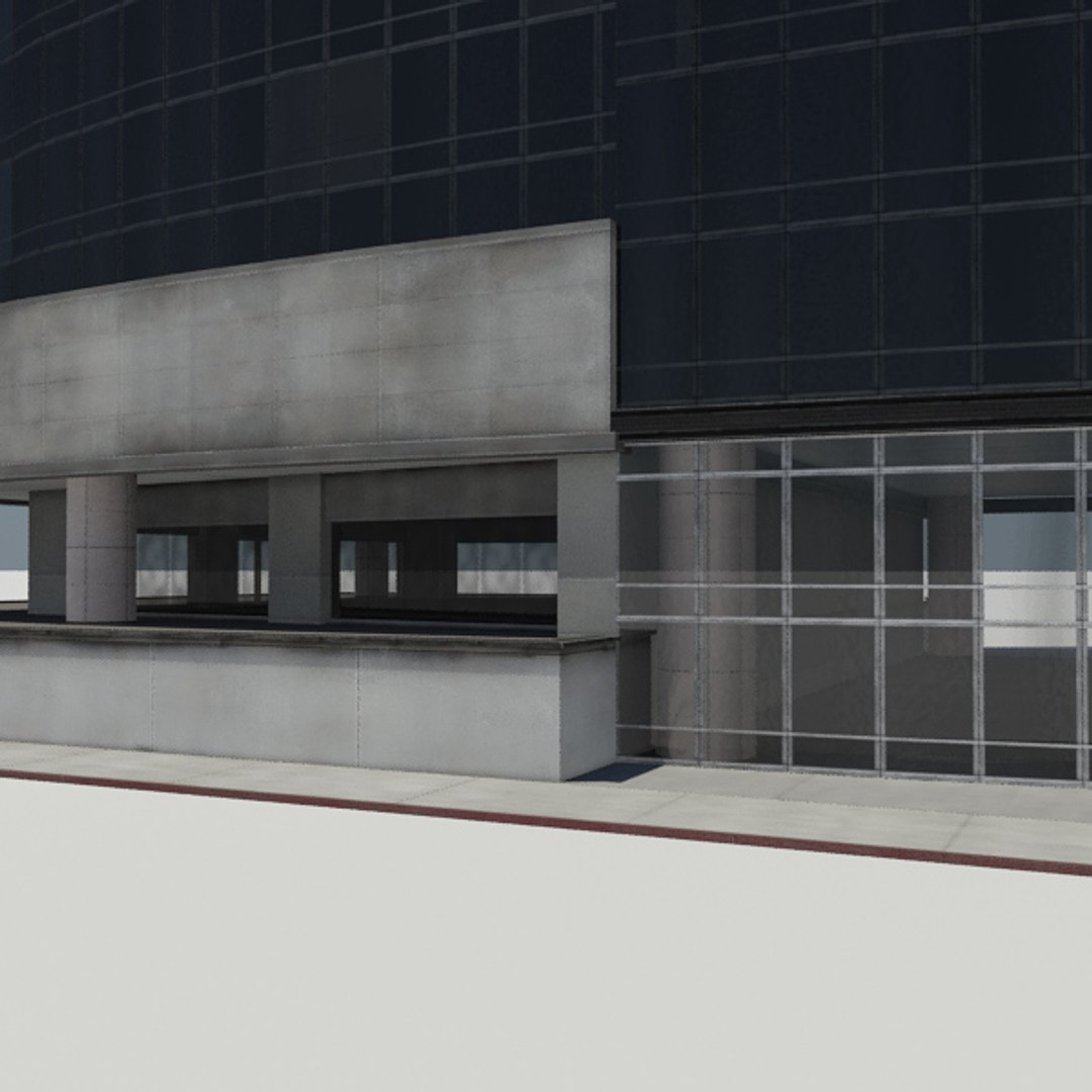 3d model - skyscraper building tile