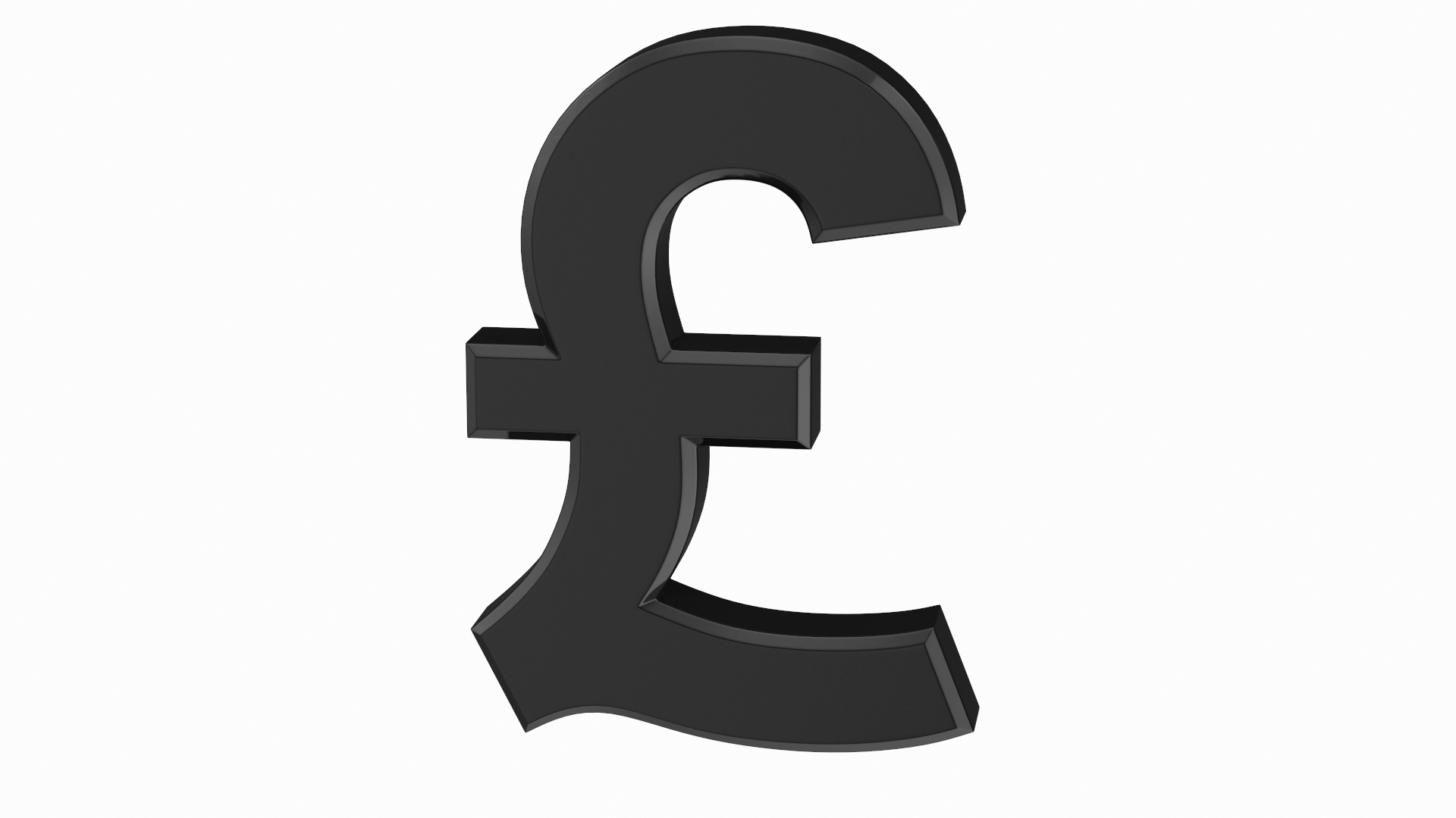 3D Uk Pound Currency Symbol - TurboSquid 1686412
