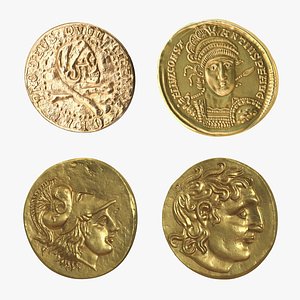 3D Silver Ancient Coins Collection 2 model - TurboSquid 1824205
