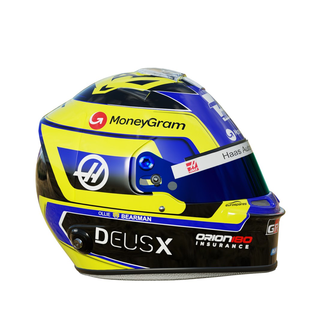 3D F1 Oliver Bearman Helmet 2025 Model - TurboSquid 2383711