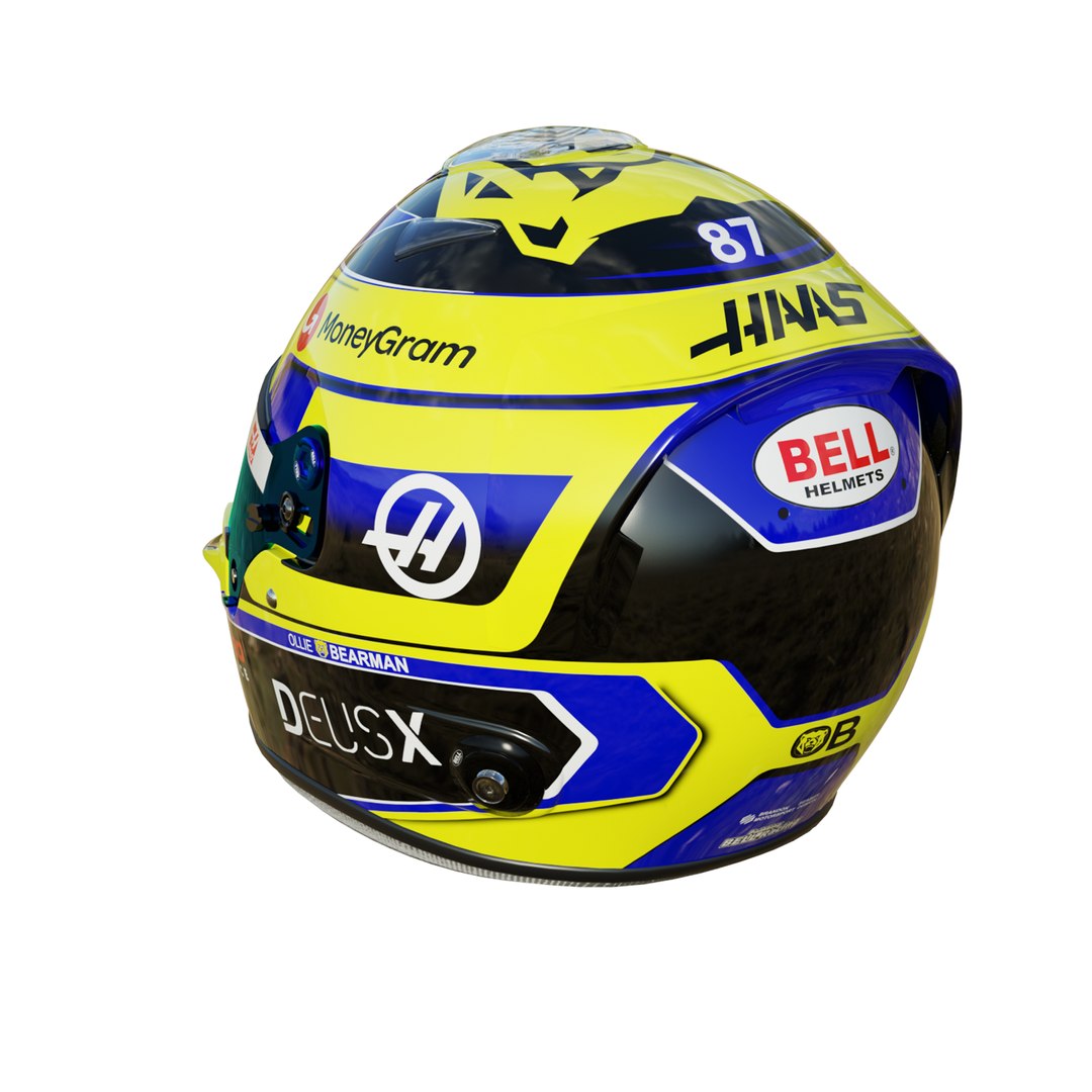 3D F1 Oliver Bearman Helmet 2025 Model - TurboSquid 2383711