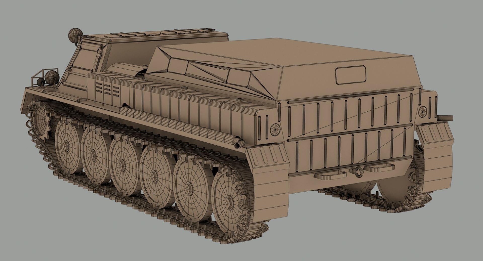 3D Model Soviet Gaz 71 Transporter - TurboSquid 1263312
