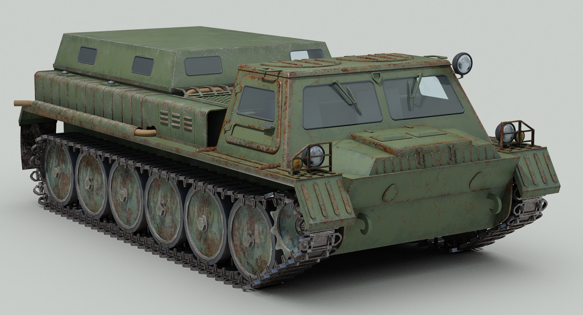 3D Model Soviet Gaz 71 Transporter - TurboSquid 1263312