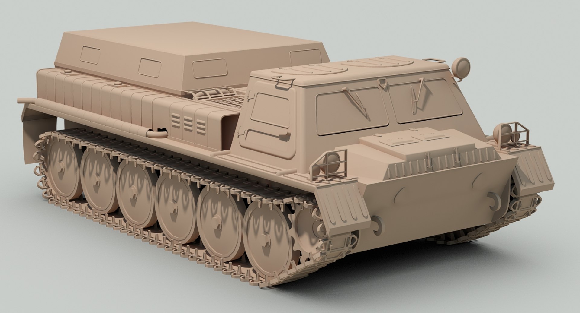 3D Model Soviet Gaz 71 Transporter - TurboSquid 1263312