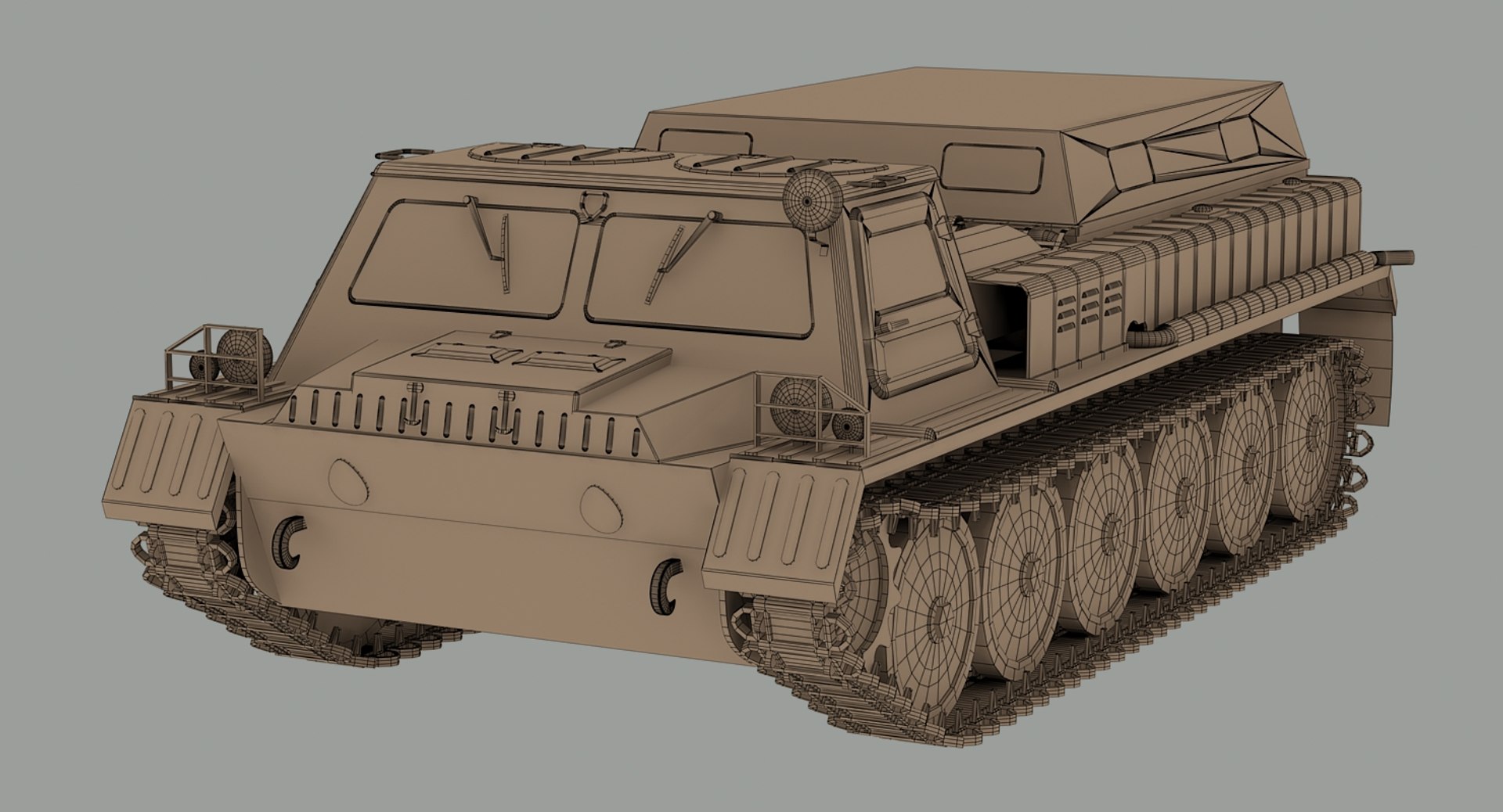 3D Model Soviet Gaz 71 Transporter - TurboSquid 1263312
