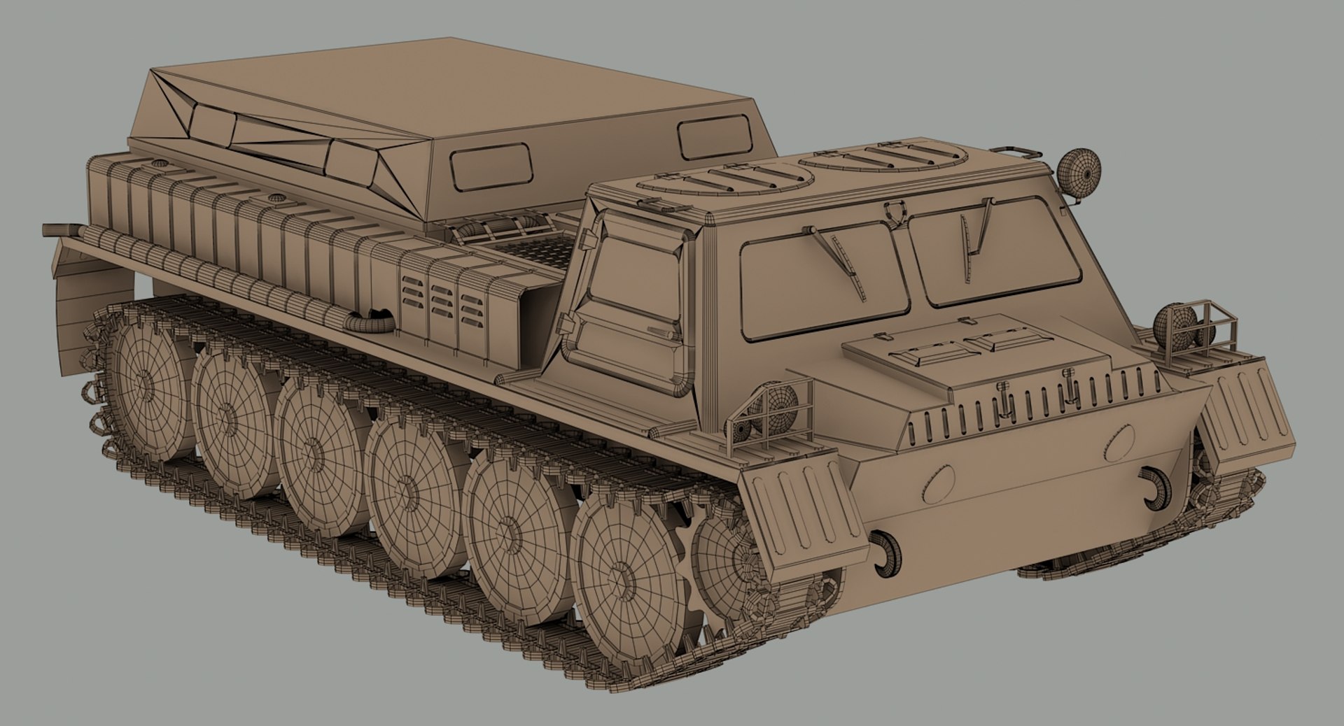 3D Model Soviet Gaz 71 Transporter - TurboSquid 1263312