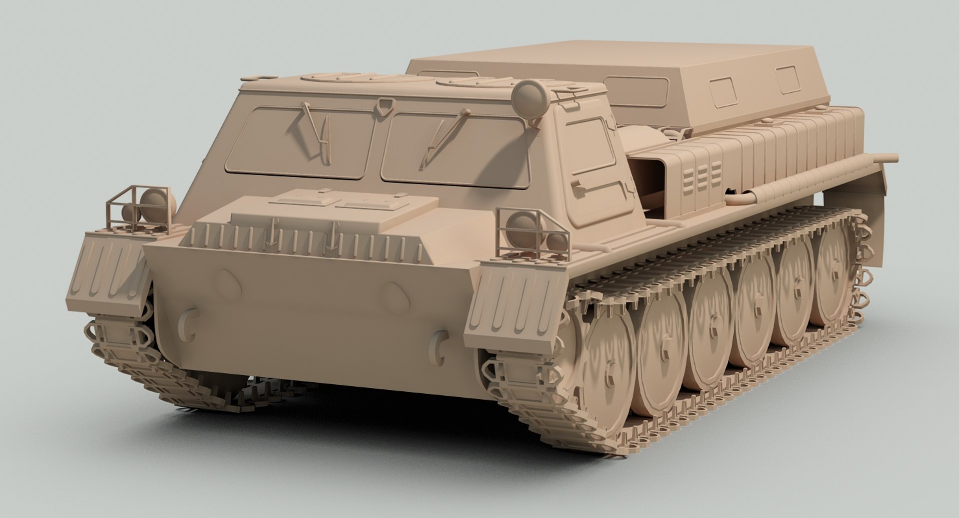 3D Model Soviet Gaz 71 Transporter - TurboSquid 1263312