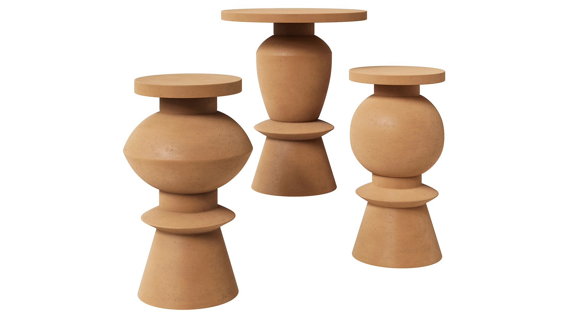 Chiara Colombini Union Tables By Lea Ginac 3D Model - TurboSquid 2243404