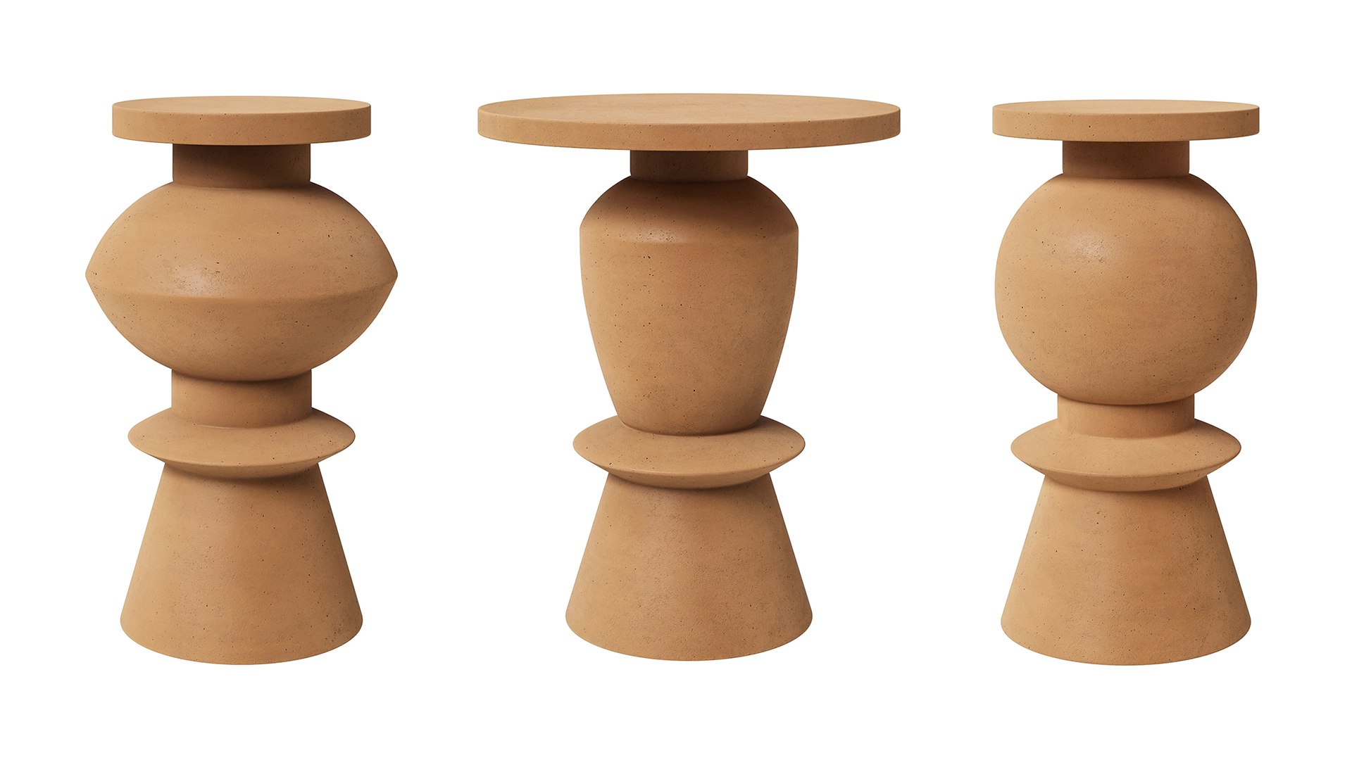 Chiara Colombini Union Tables By Lea Ginac 3D Model - TurboSquid 2243404