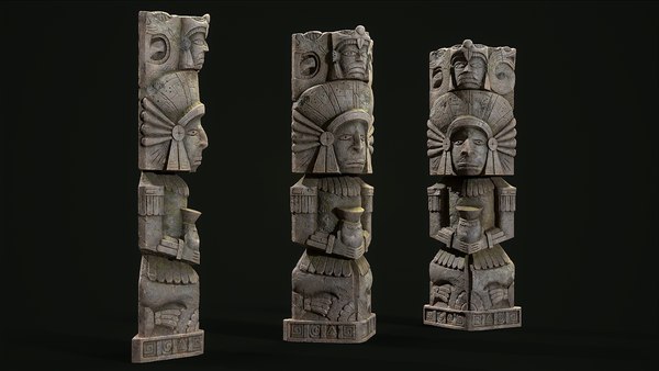 modelo 3d Estatua curandero azteca - TurboSquid 2216384