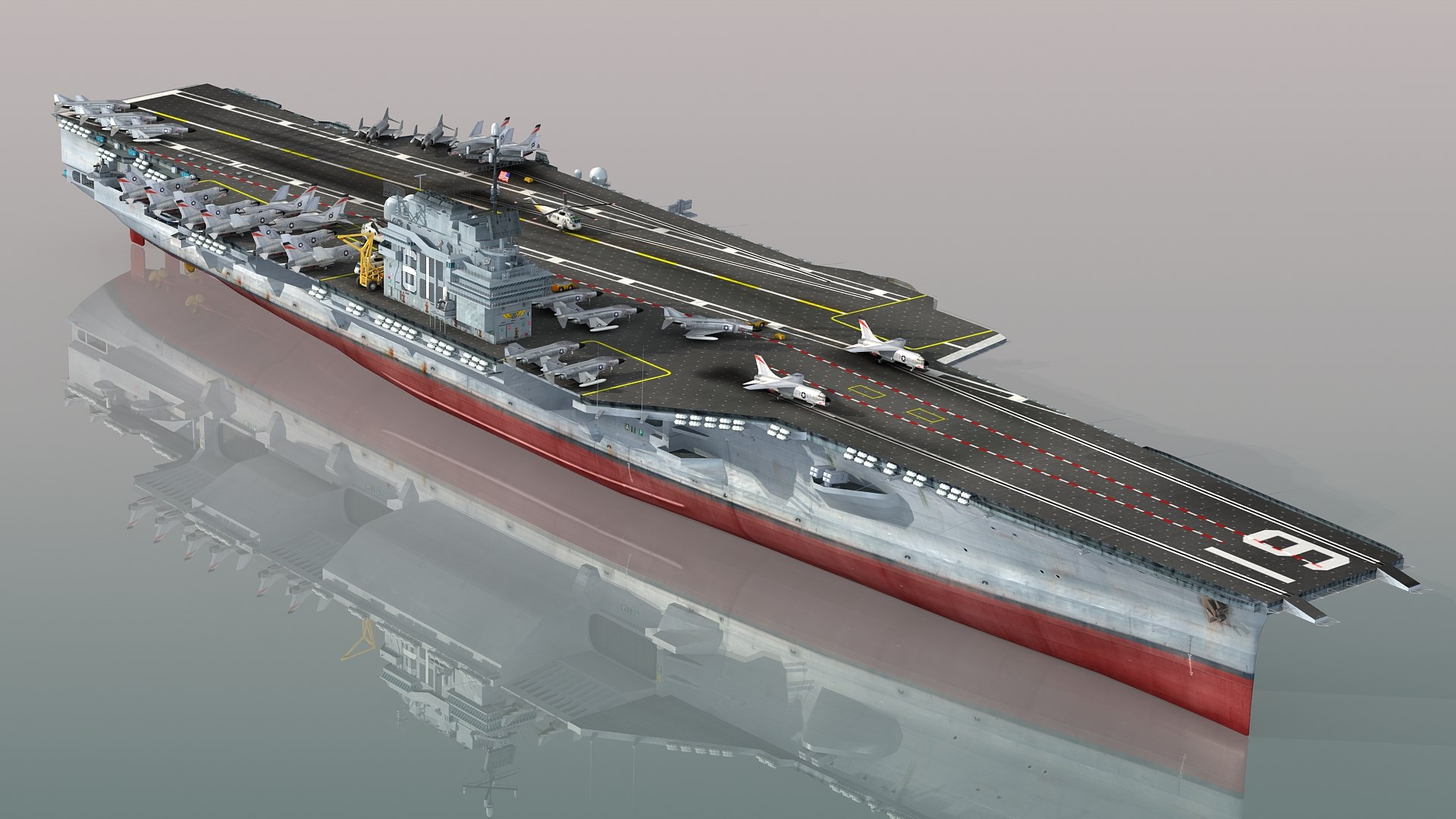 USS Ranger CV-61 model - TurboSquid 1880434