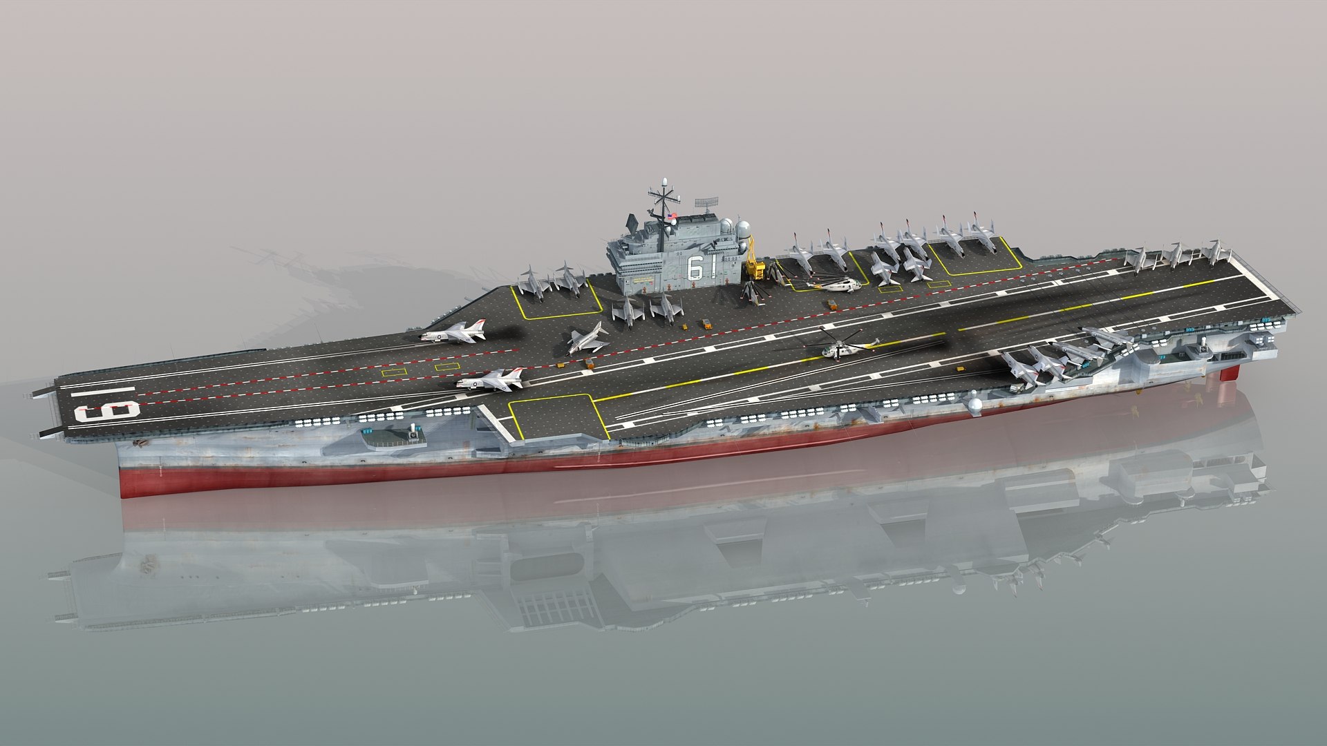 USS Ranger CV-61 model - TurboSquid 1880434