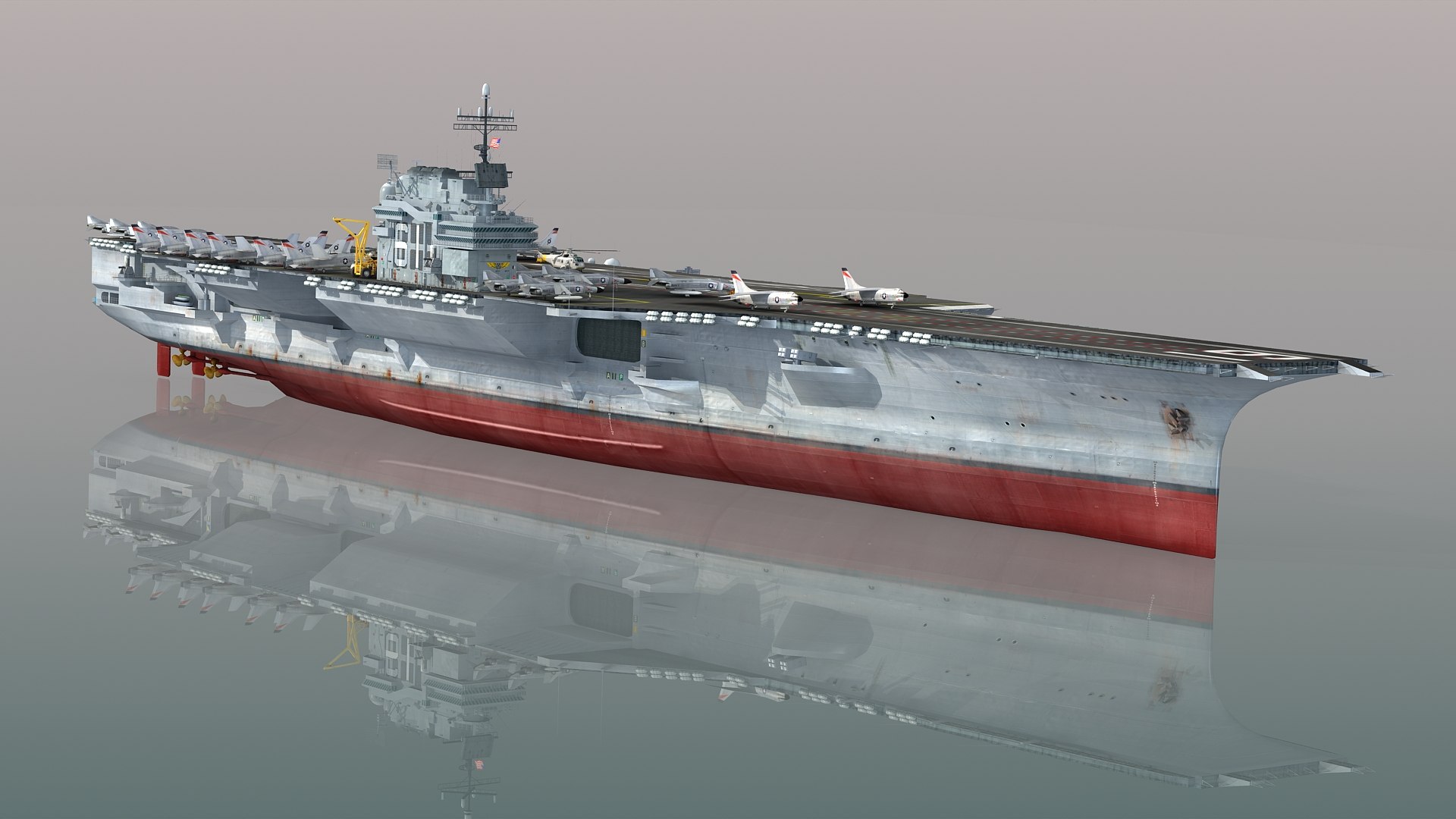 USS Ranger CV-61 model - TurboSquid 1880434
