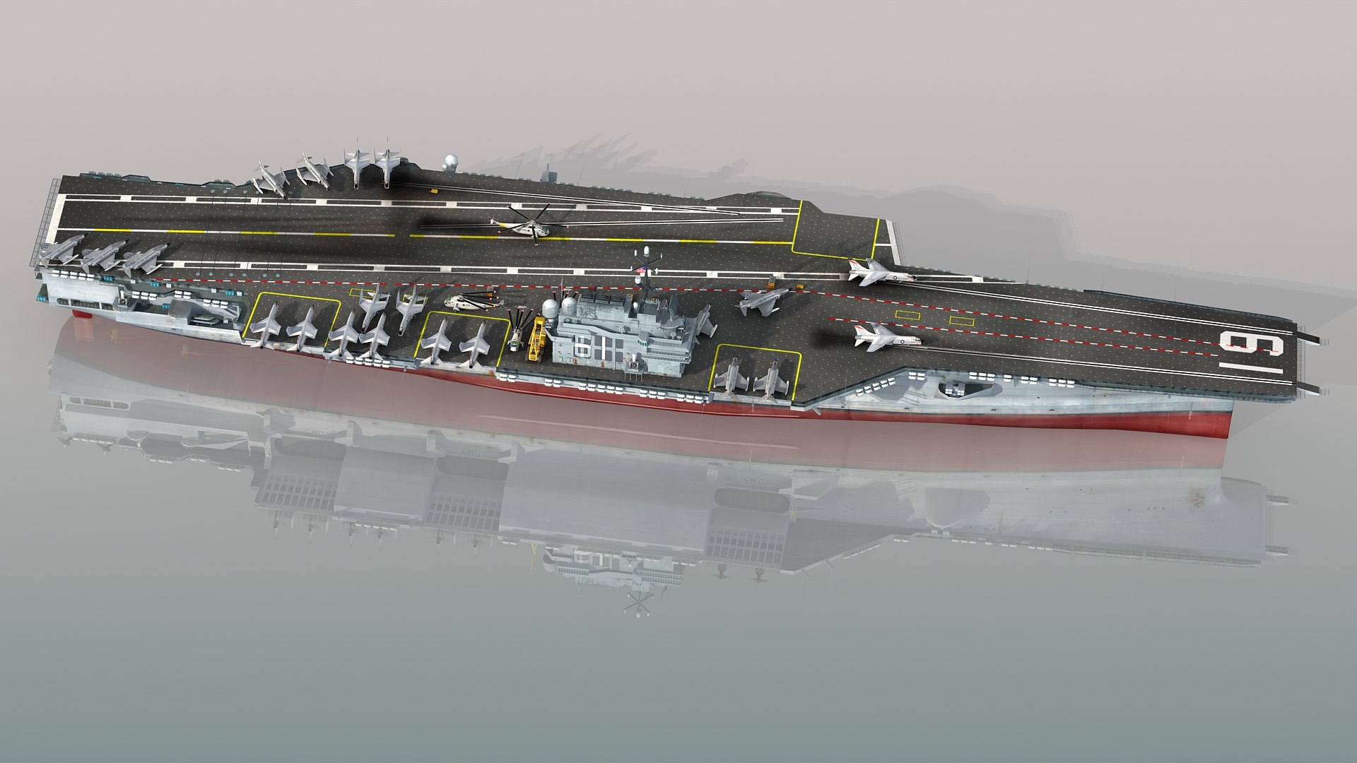 USS Ranger CV-61 model - TurboSquid 1880434