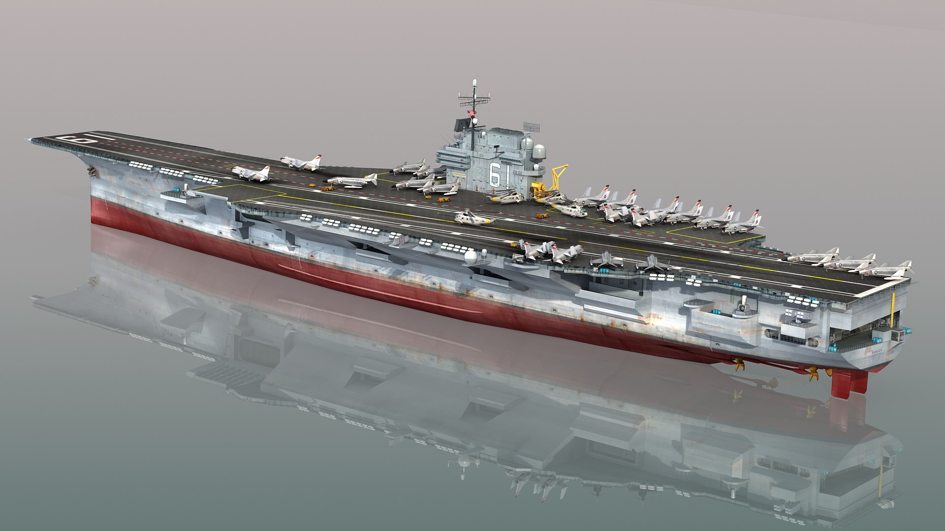 USS Ranger CV-61 model - TurboSquid 1880434