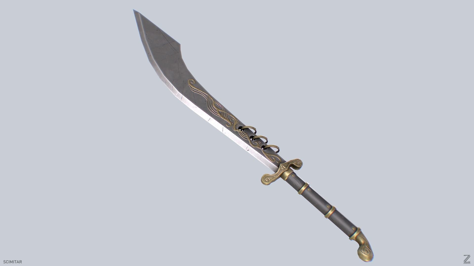 Scimitar 3D Model - TurboSquid 2234853