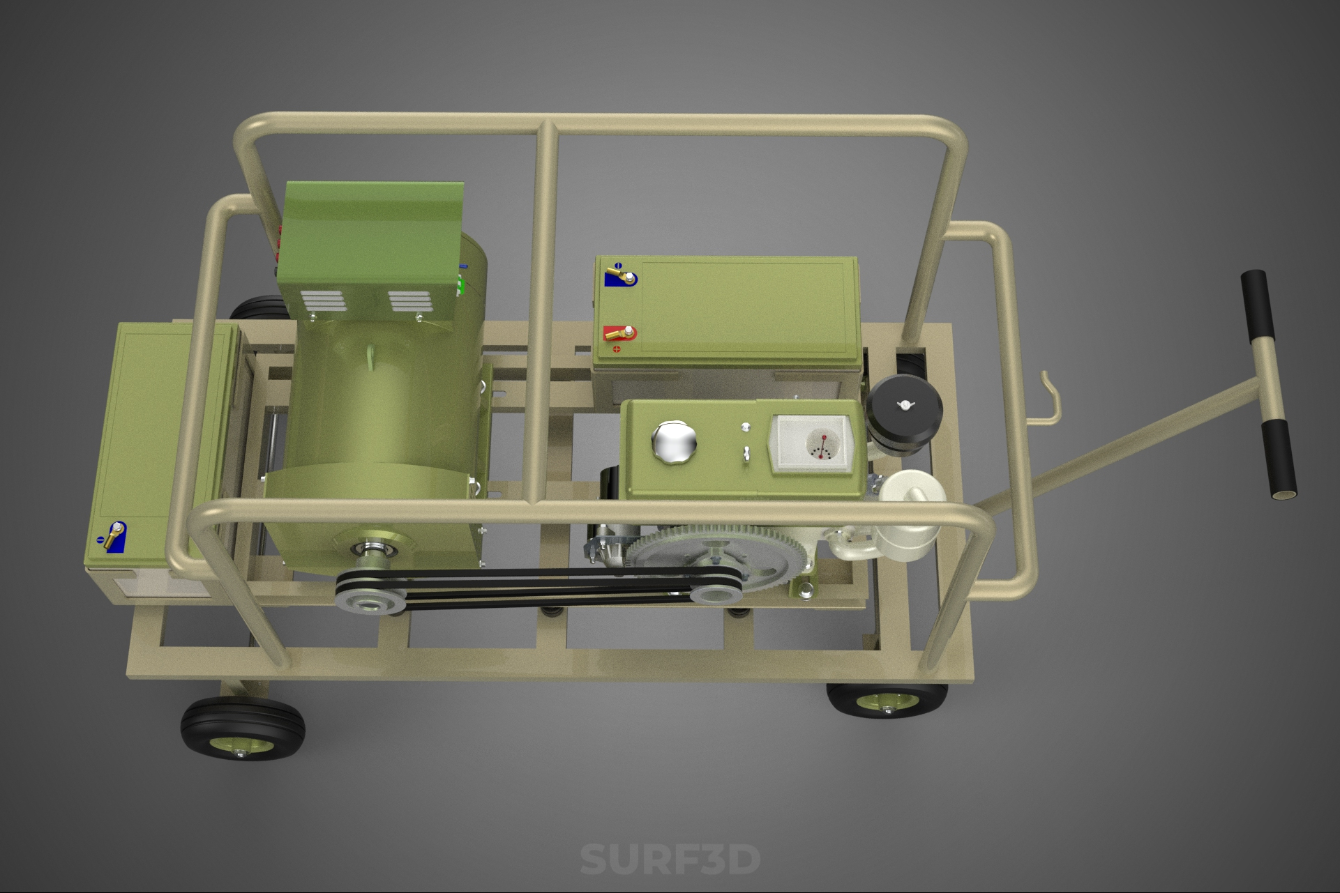 標準軍用パンツァー砂漠ディーゼル発電機セット3Dモデル - TurboSquid 2508028