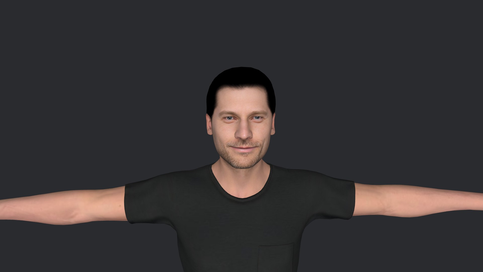 3D Model Nikolaj Coster Waldau Hyper Realistic Full Body Fully Rigged ...