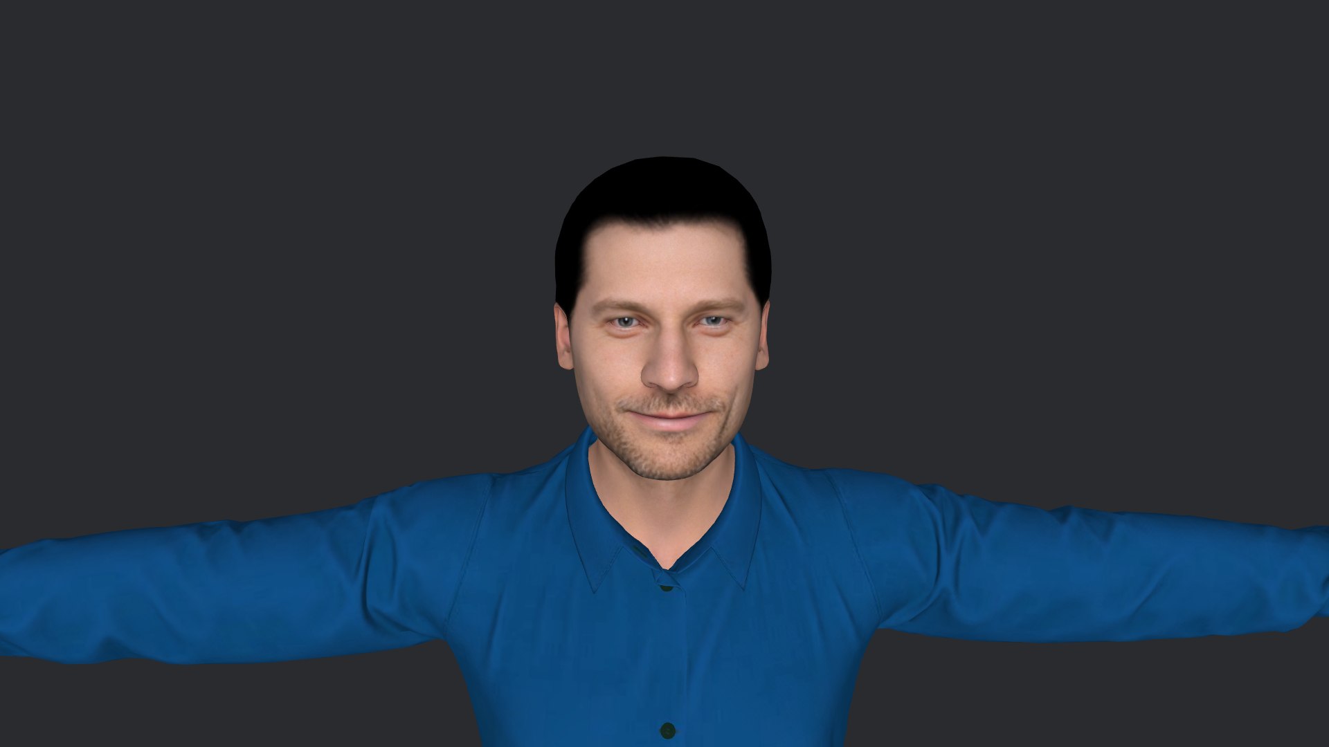 3D Model Nikolaj Coster Waldau Hyper Realistic Full Body Fully Rigged ...