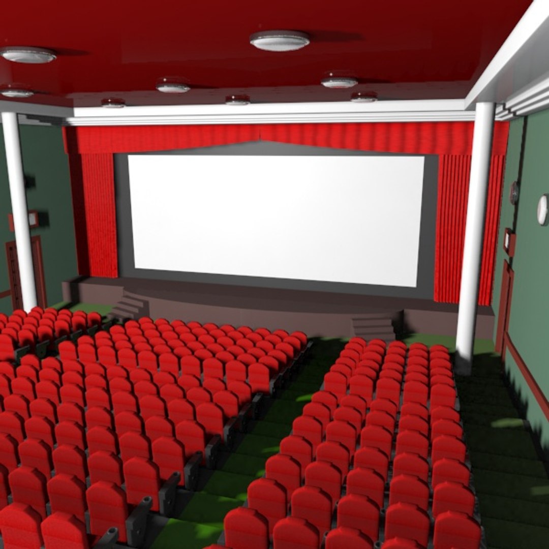 Cartoon Movie Theatre 3d Max
