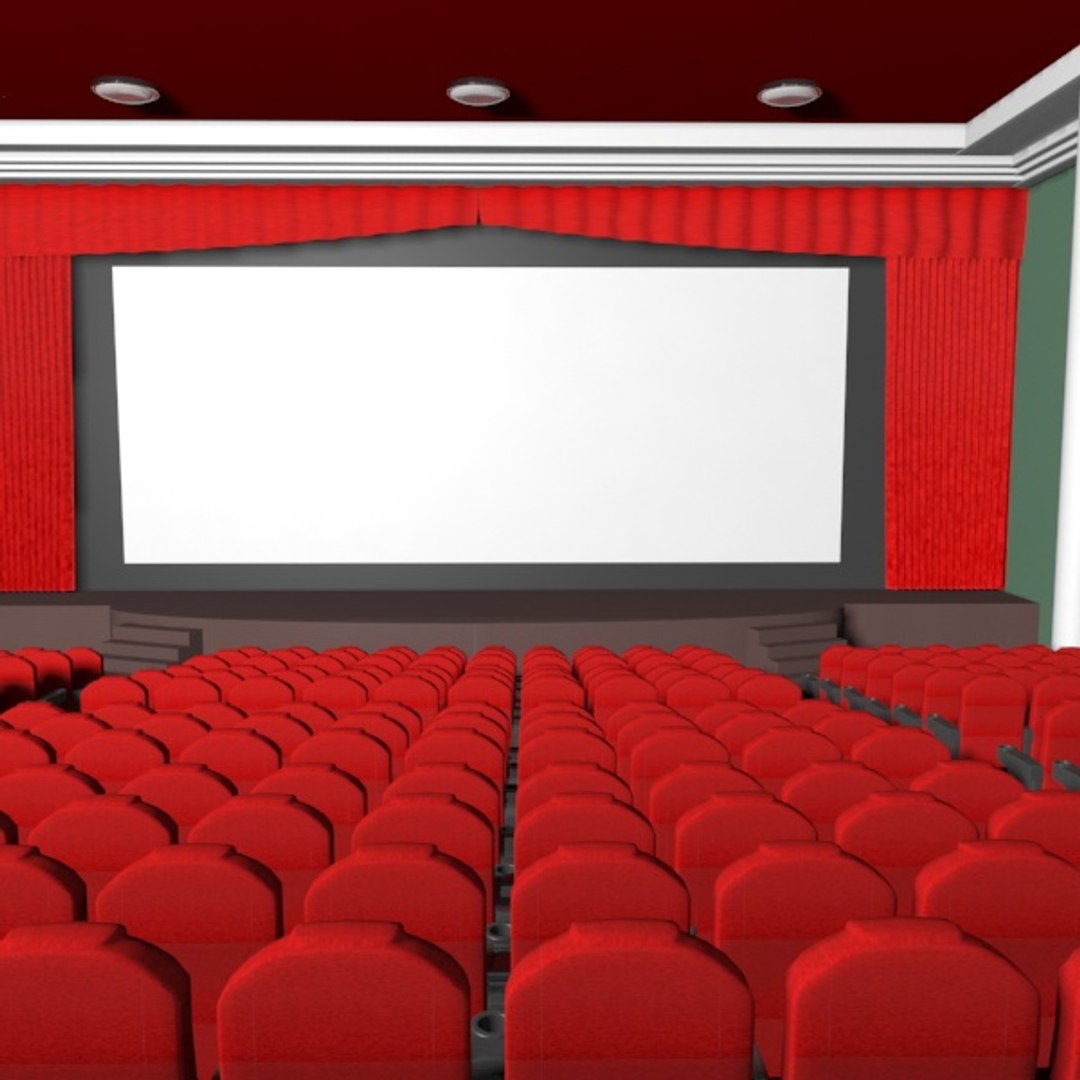 Cartoon Movie Theatre 3d Max