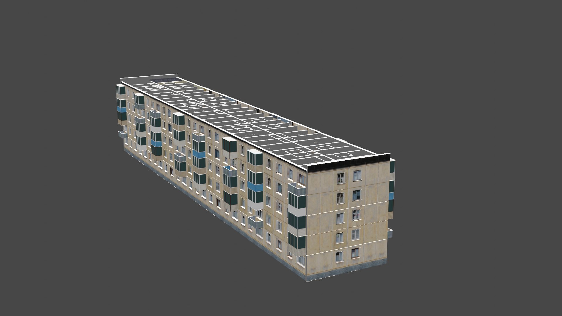 Free 3D Model Russian Panel House 1-464 Serie - TurboSquid 2032236
