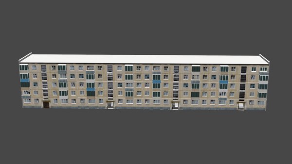 modelo 3d Casa de paneles rusa serie 1-464 gratis - TurboSquid 2032236