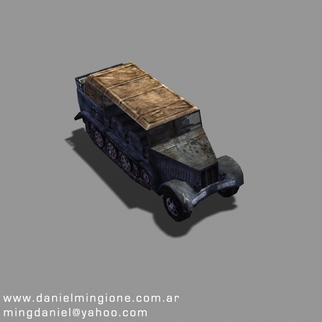 Sdkfz Transport 3d Model