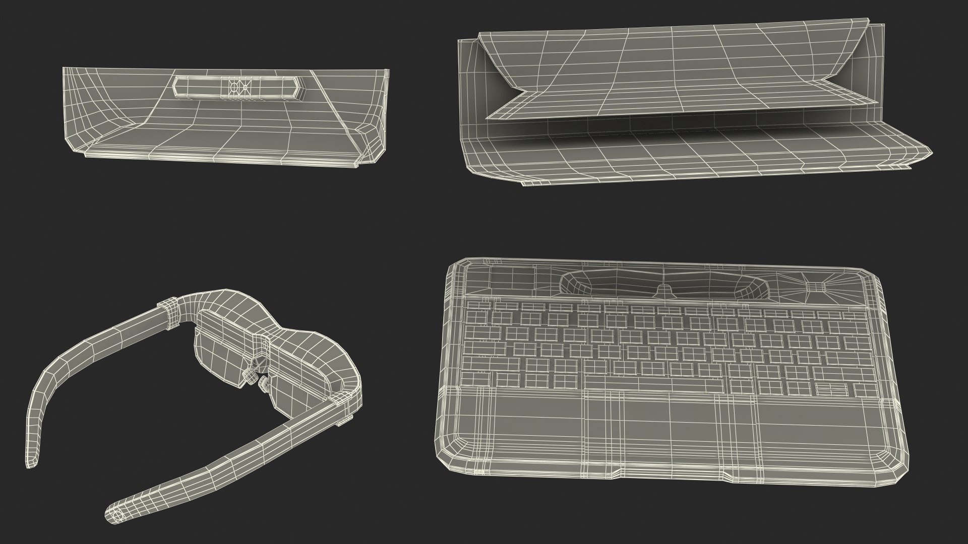 Augmented Reality Laptop Spacetop With Glasses 3D Model - TurboSquid ...