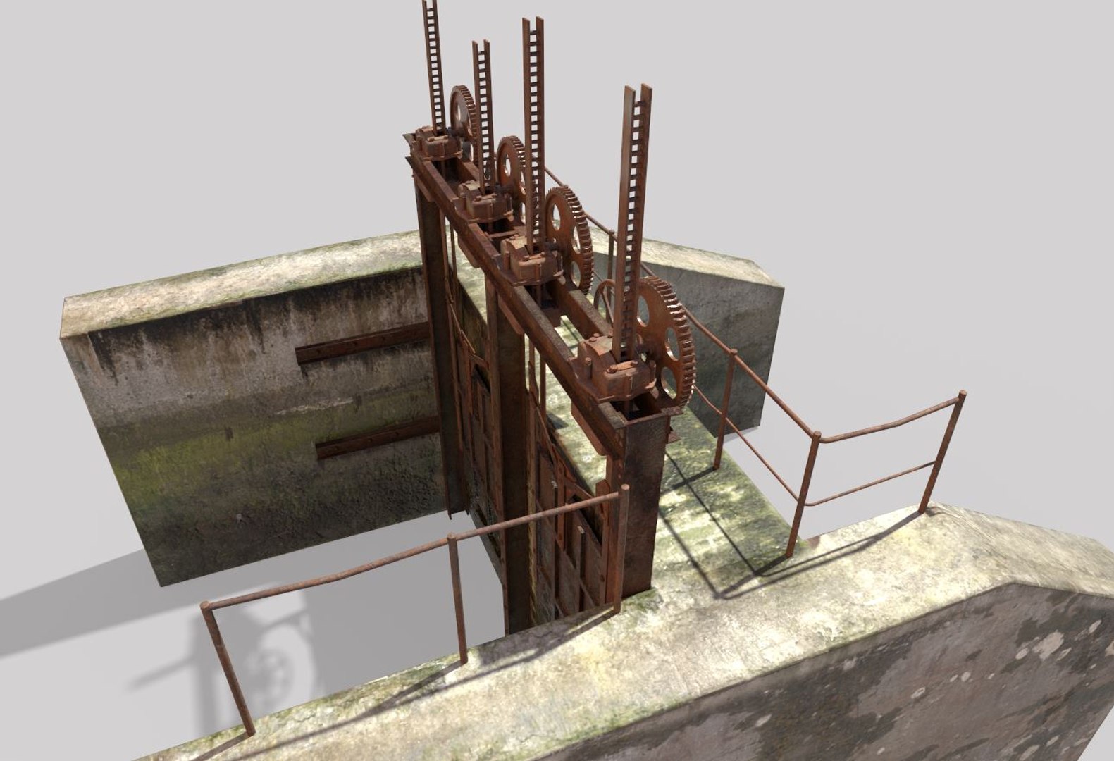 3D Old Water Gate - TurboSquid 1923458
