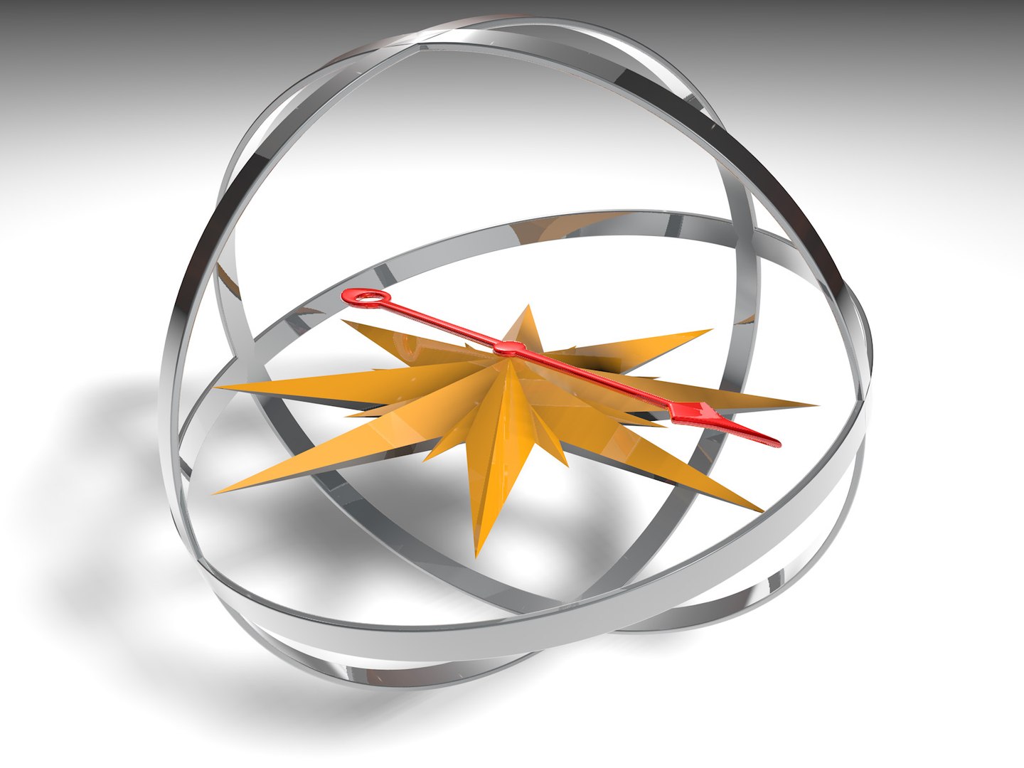 c4d futuristic compass