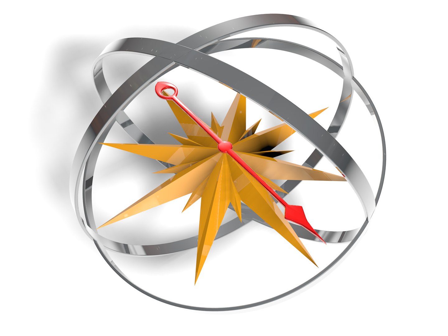 c4d futuristic compass