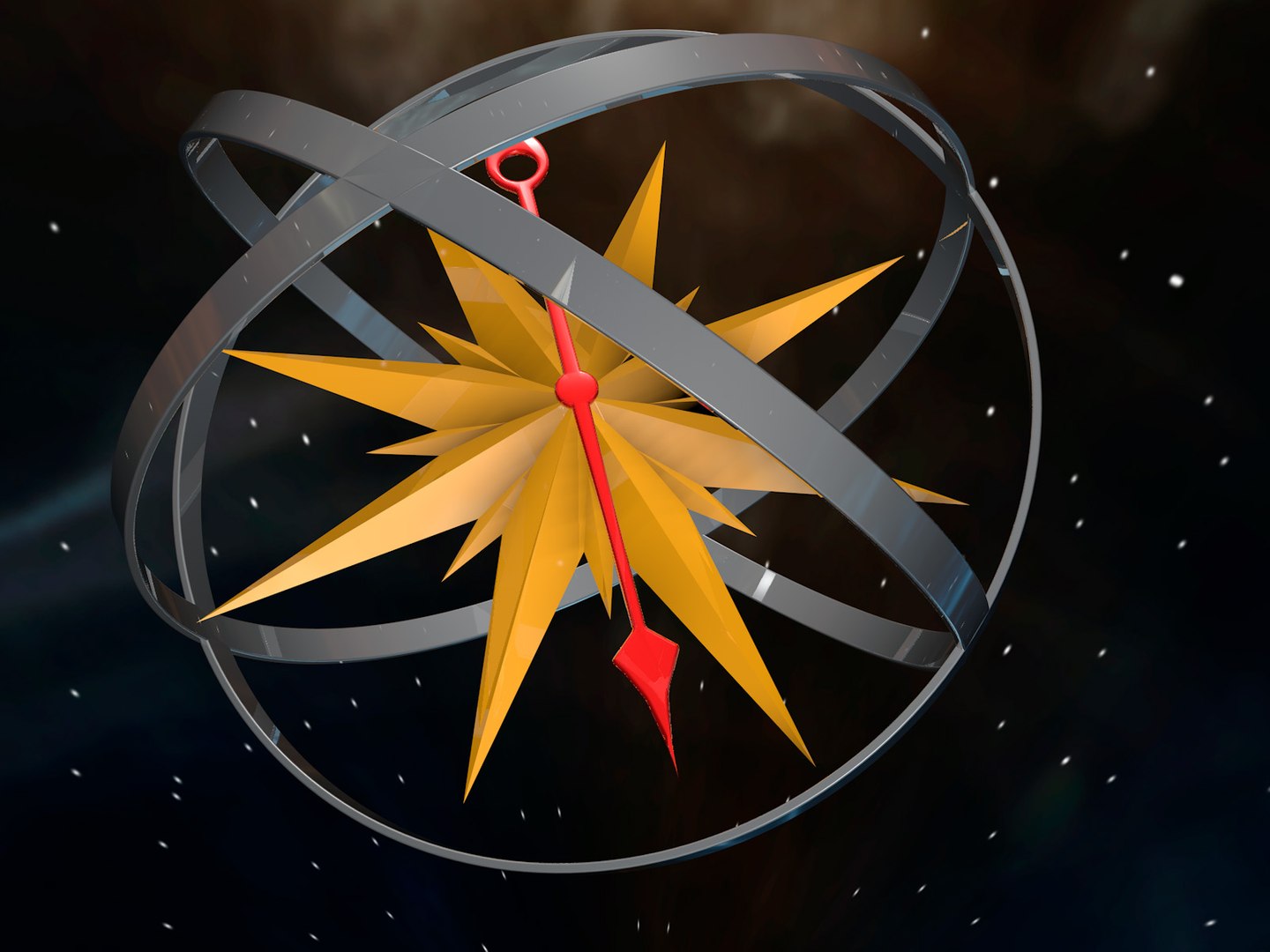 c4d futuristic compass