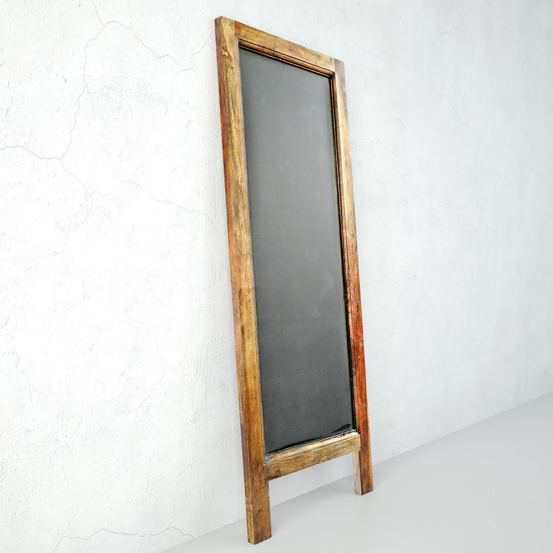 Blackboard Sign 3D Model - TurboSquid 2126998
