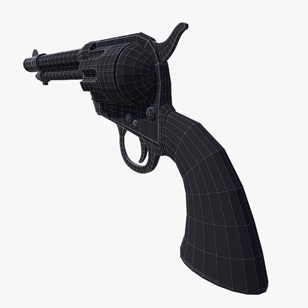 3d model colt revolver