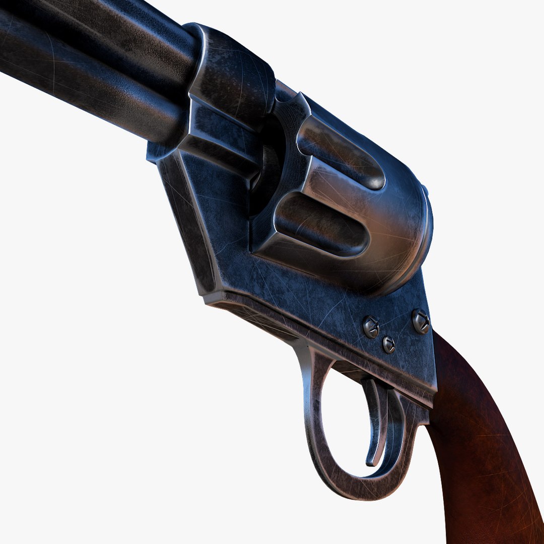 3d model colt revolver