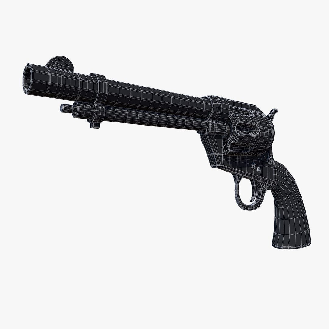 3d model colt revolver