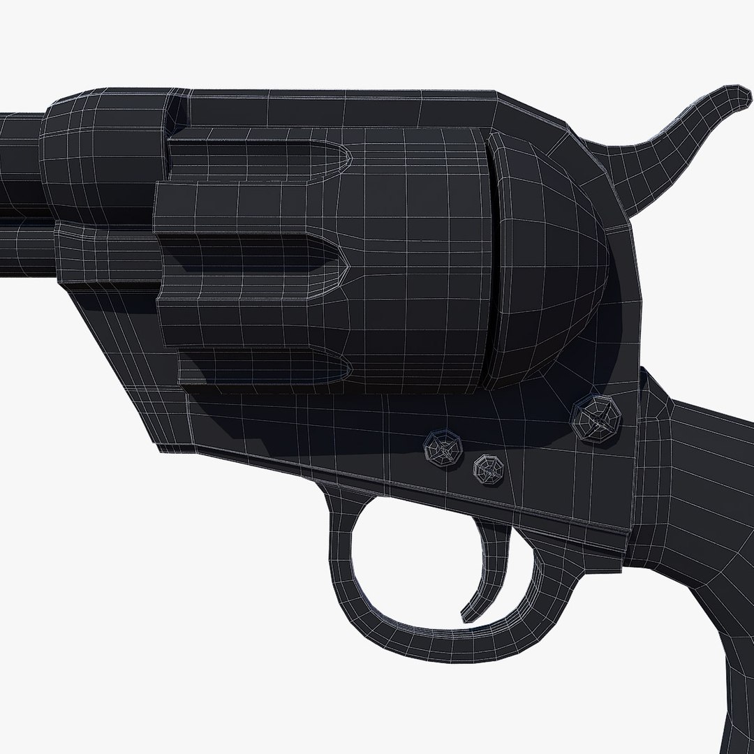 3d model colt revolver